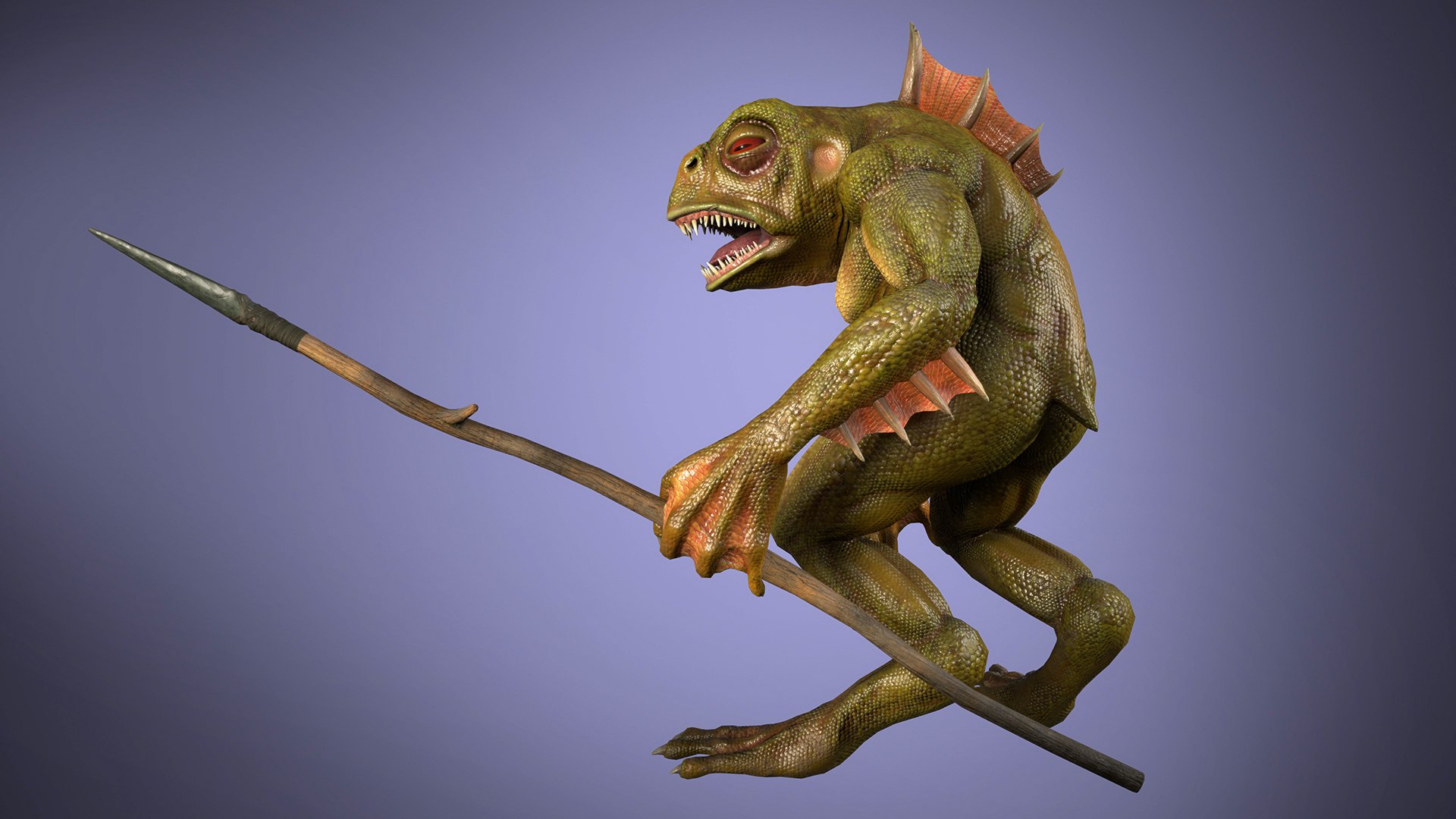 3D Frog Monster - TurboSquid 2141291