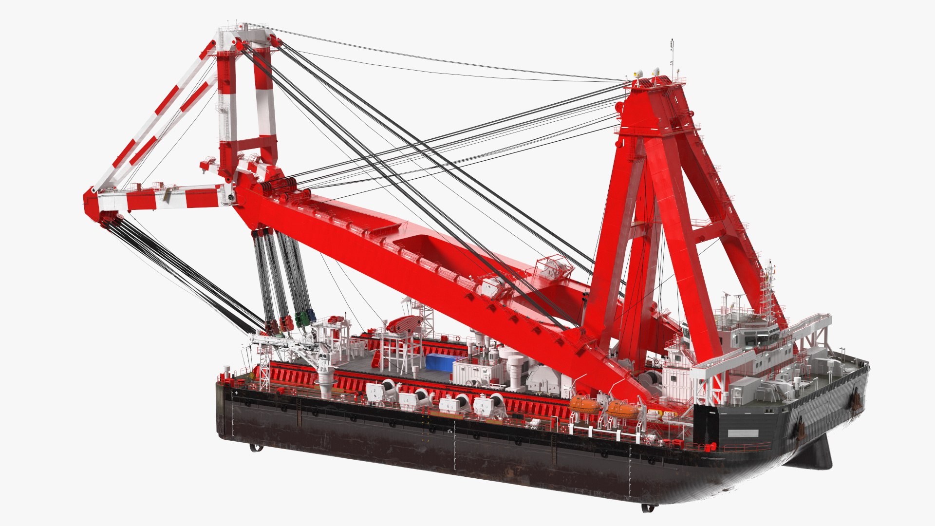 Floating Vessel Crane 3D model - TurboSquid 2111831