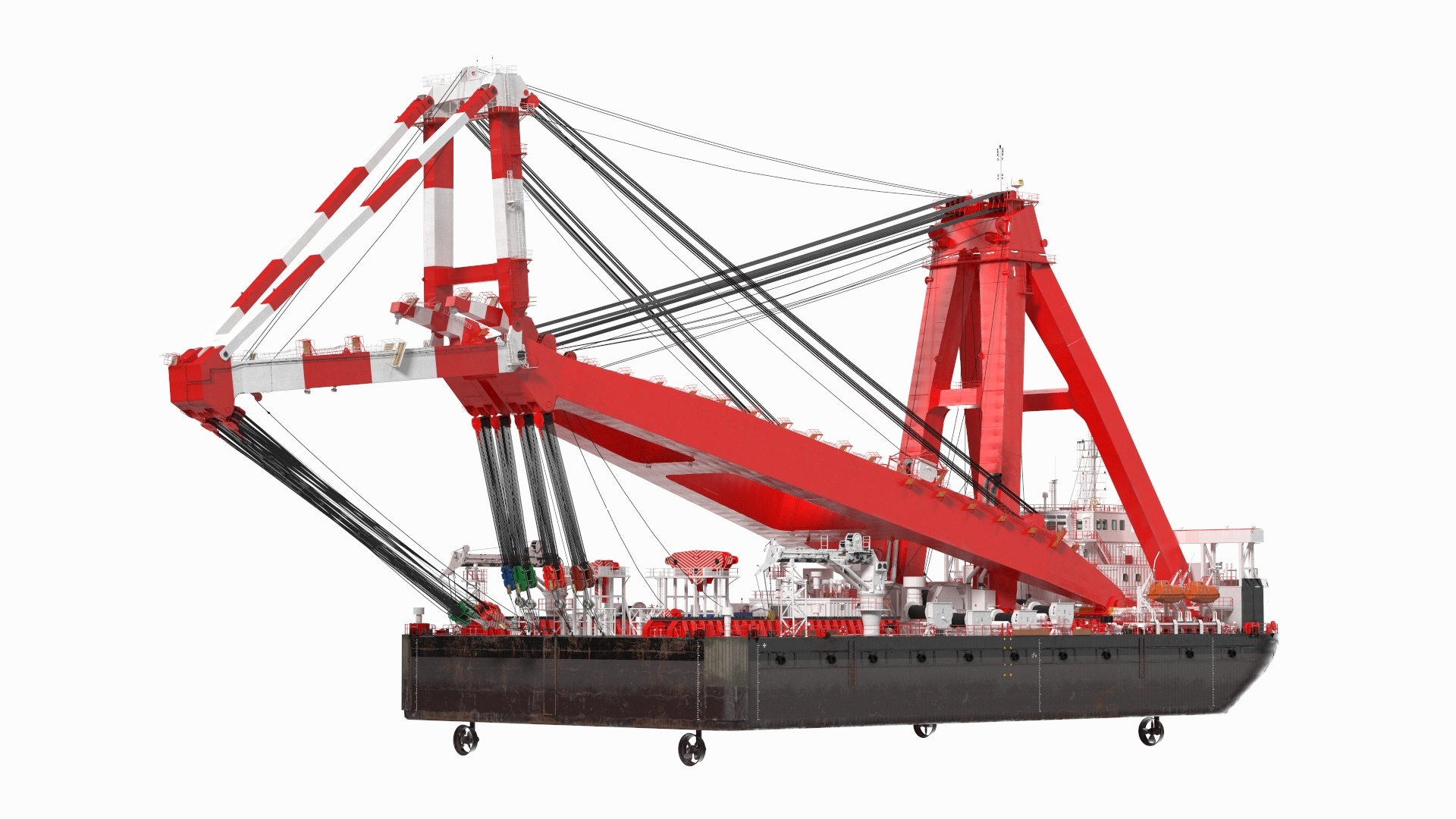 Floating Vessel Crane 3D Model - TurboSquid 2111831