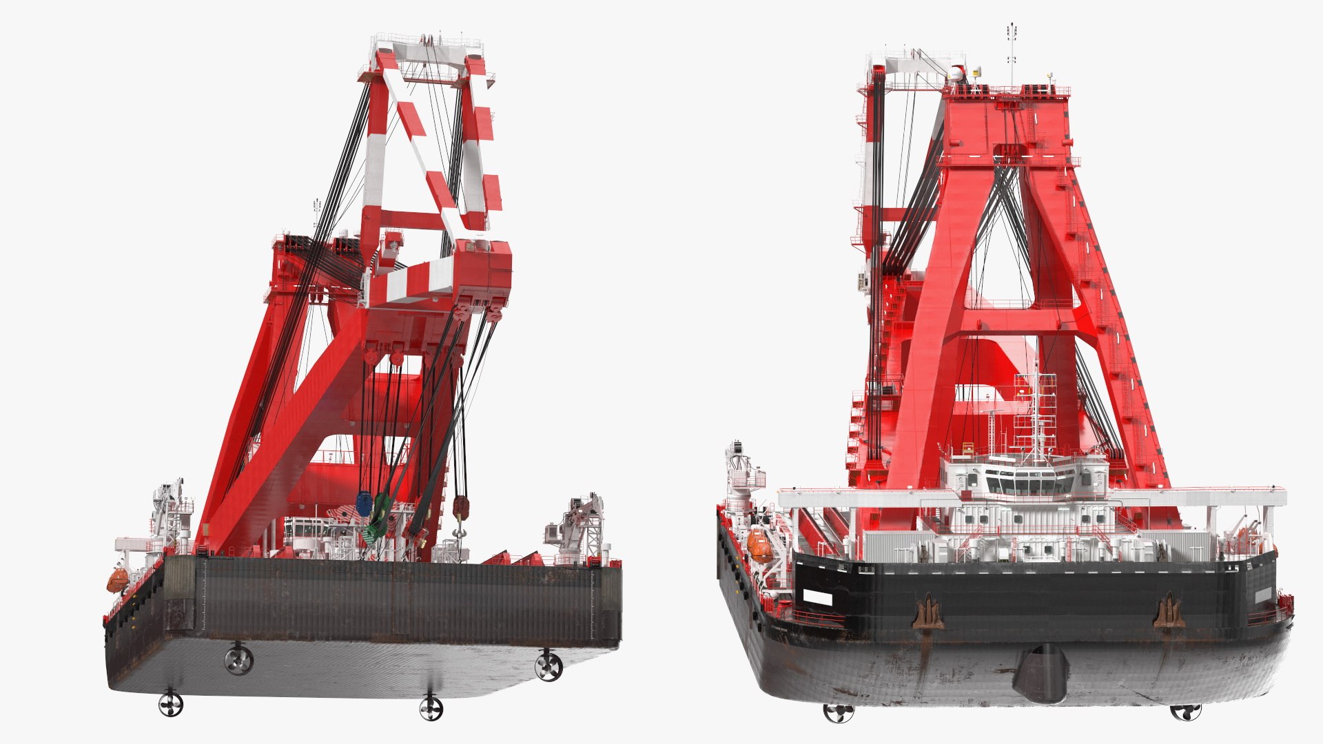 Floating Vessel Crane 3D model - TurboSquid 2111831