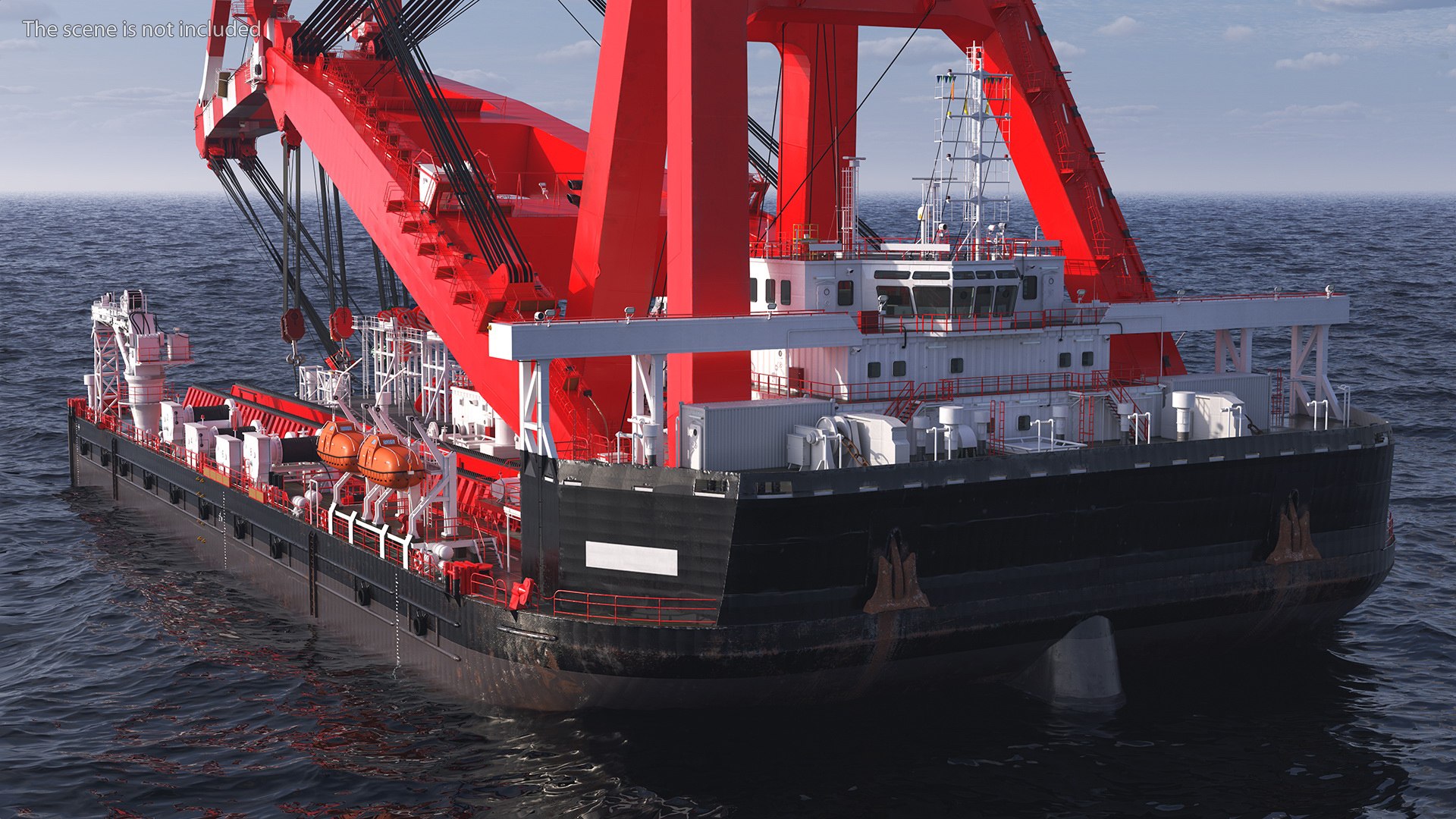 Floating Vessel Crane 3D model - TurboSquid 2111831