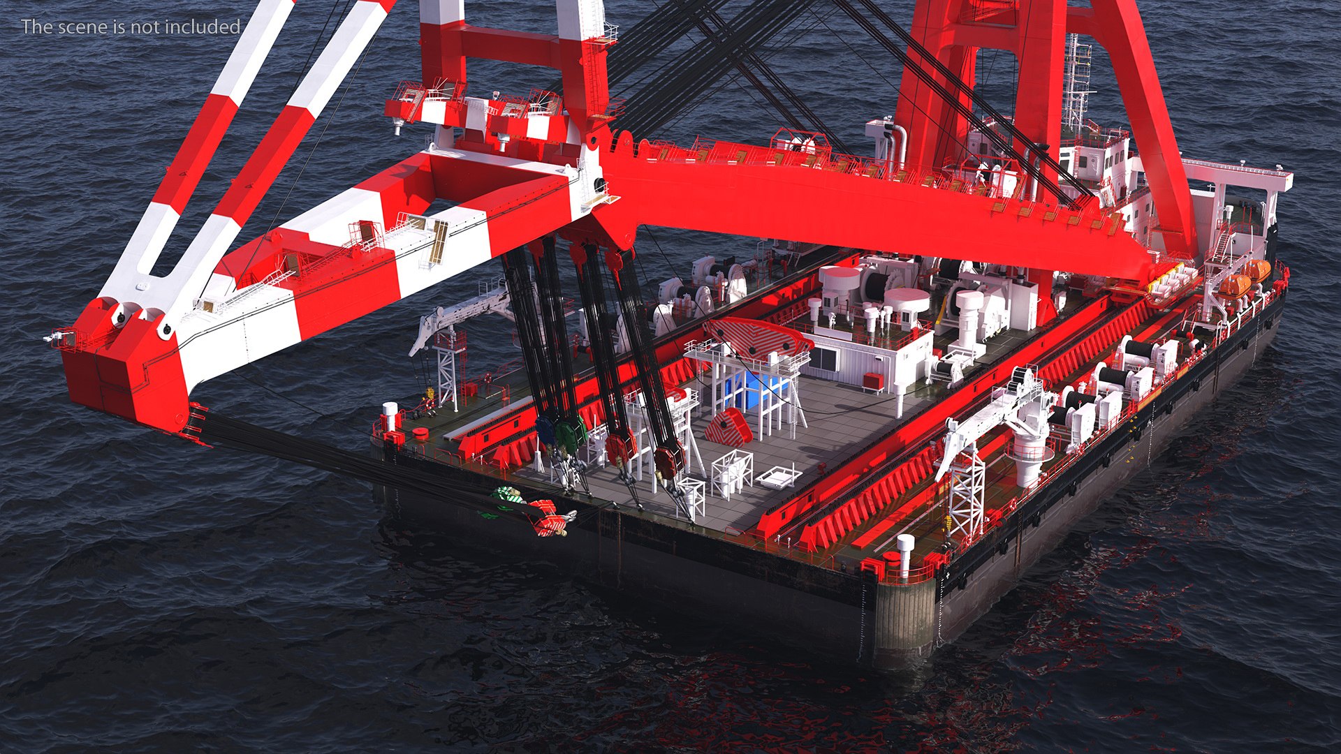 Floating Vessel Crane 3D model - TurboSquid 2111831