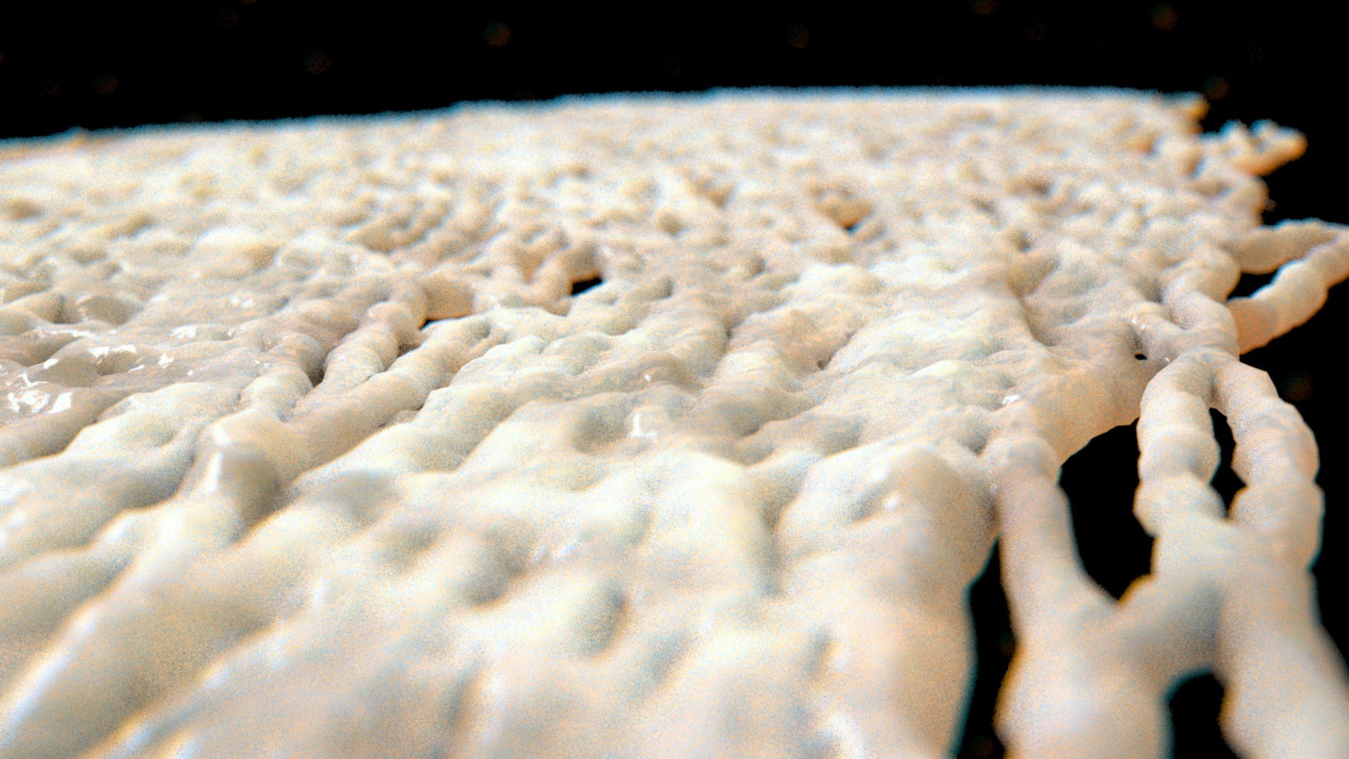 3d C4d Organic Fibrous Tissue Structure