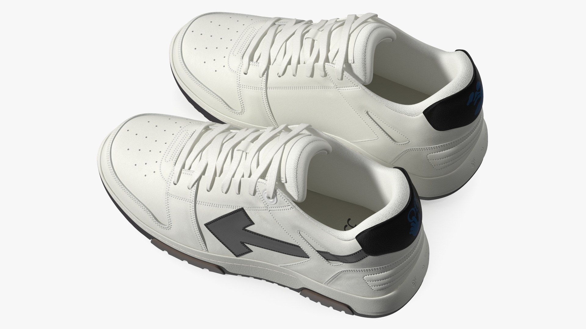 Off White Sneakers Black 3D model - TurboSquid 2027739