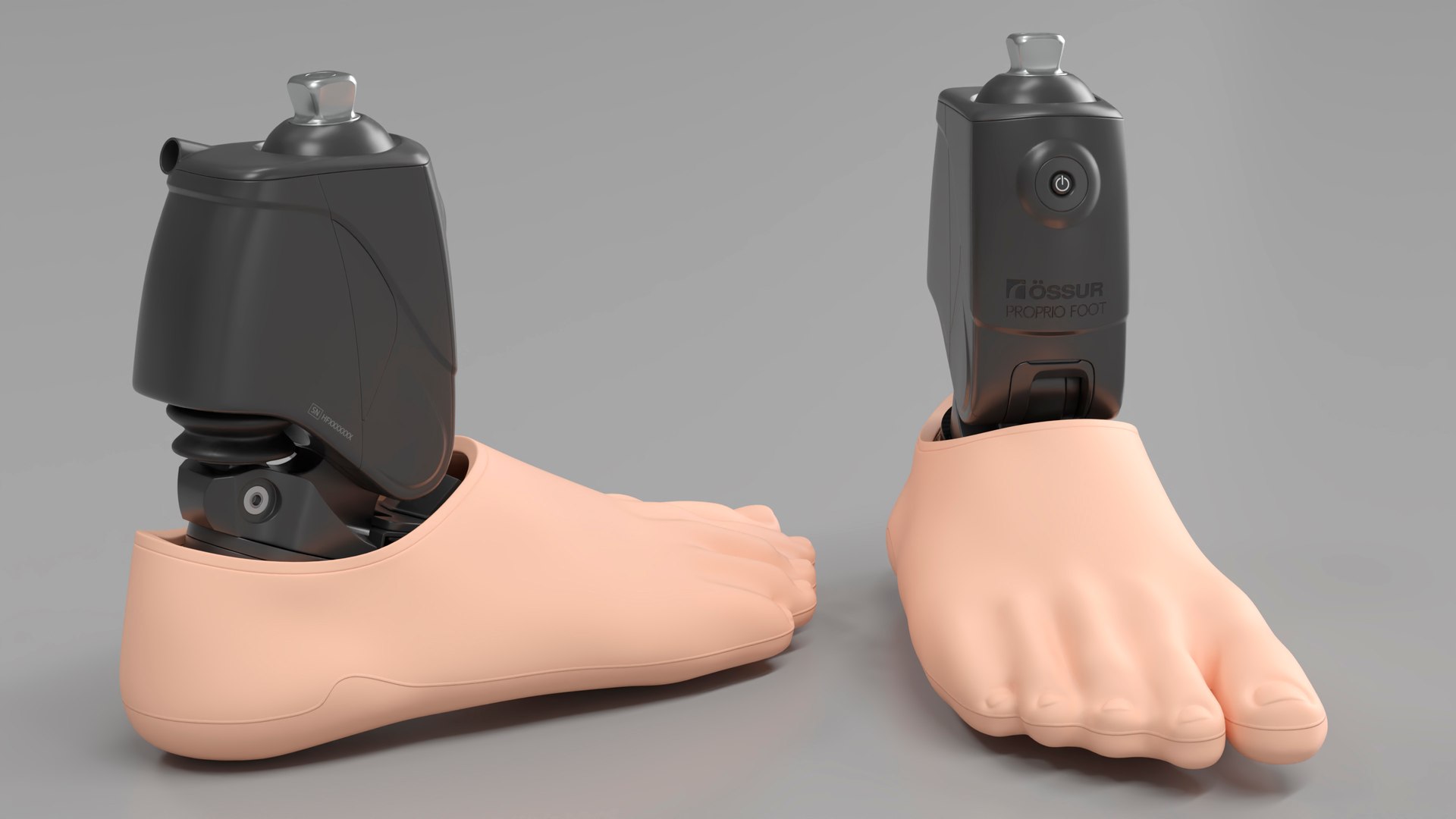 3D Model Bionic Prosthesis OSSUR With Rubber Foot - TurboSquid 2228047