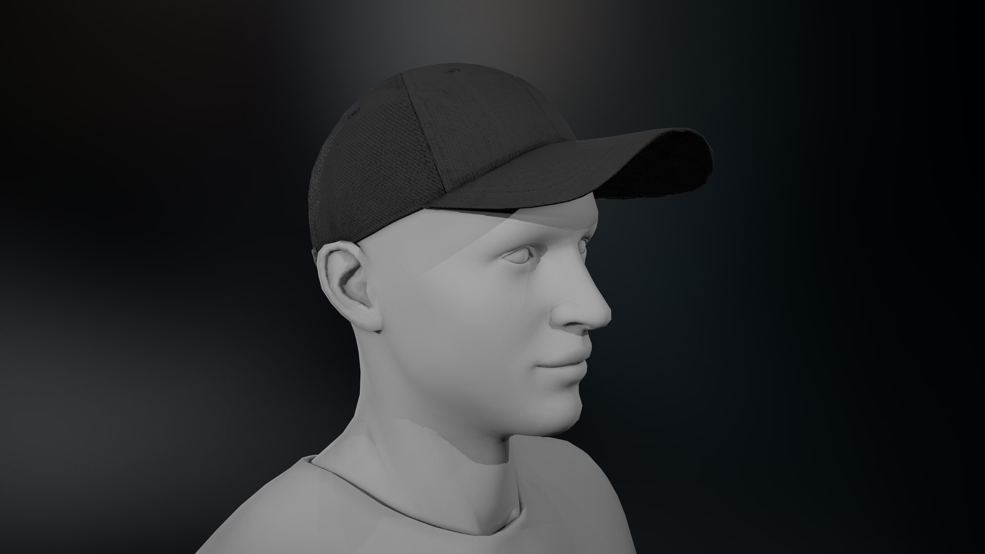 3D Black Basketball Hat Model - TurboSquid 1865913