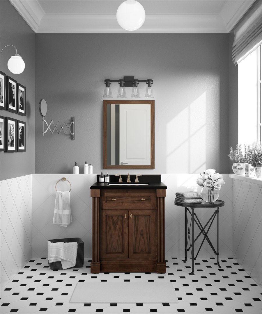 OVE Gables 30 Rosewood Vanity 3D Model - TurboSquid 1891178