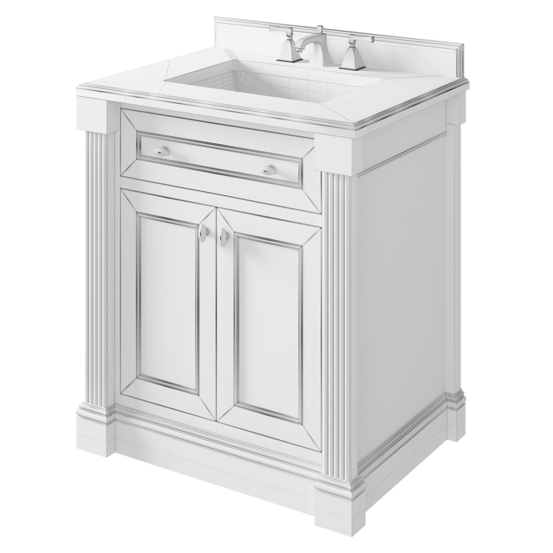 OVE Gables 30 Rosewood Vanity 3D Model - TurboSquid 1891178