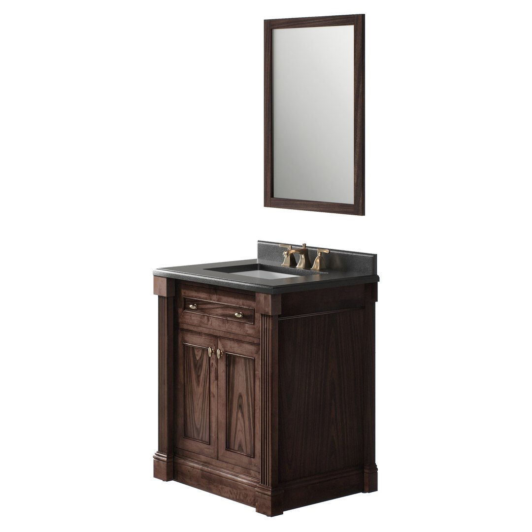 OVE Gables 30 Rosewood Vanity 3D Model - TurboSquid 1891178