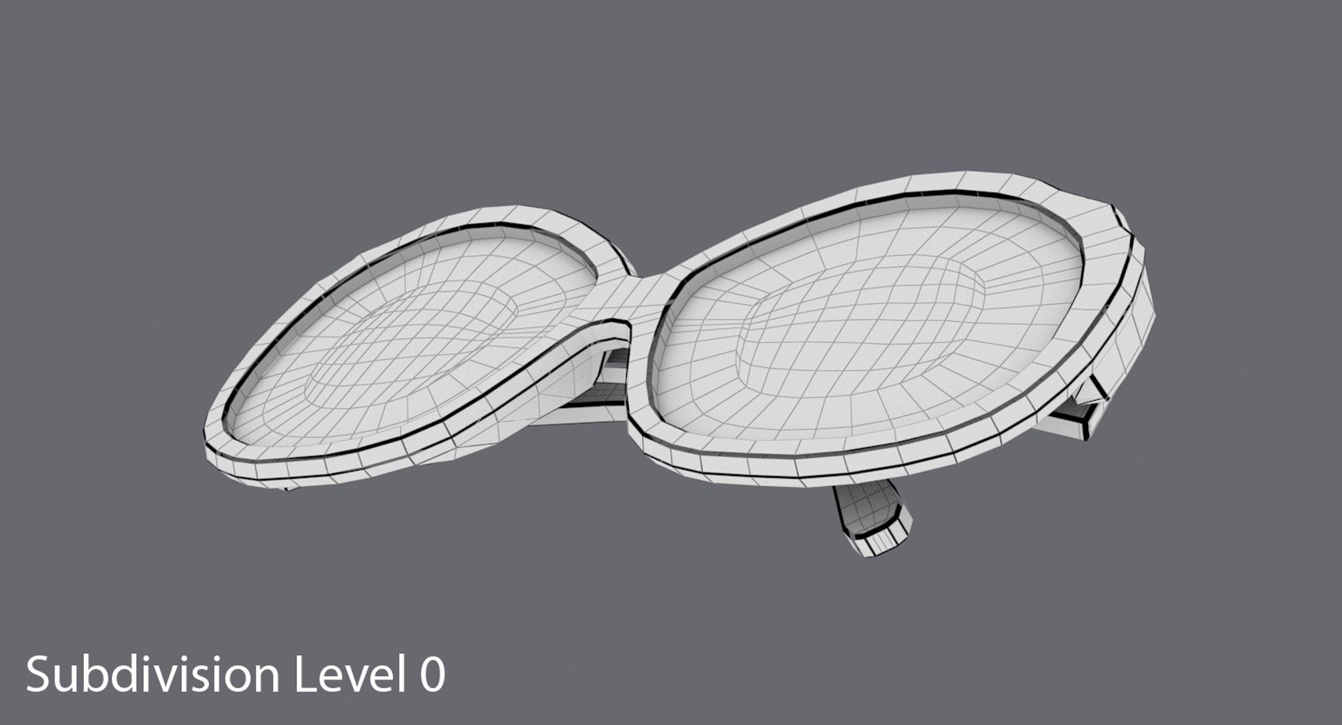3d bug eye sunglasses folded