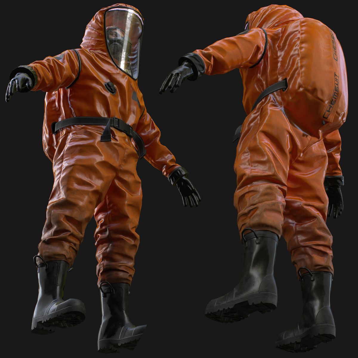 Hazmat worker level 3D - TurboSquid 1325423
