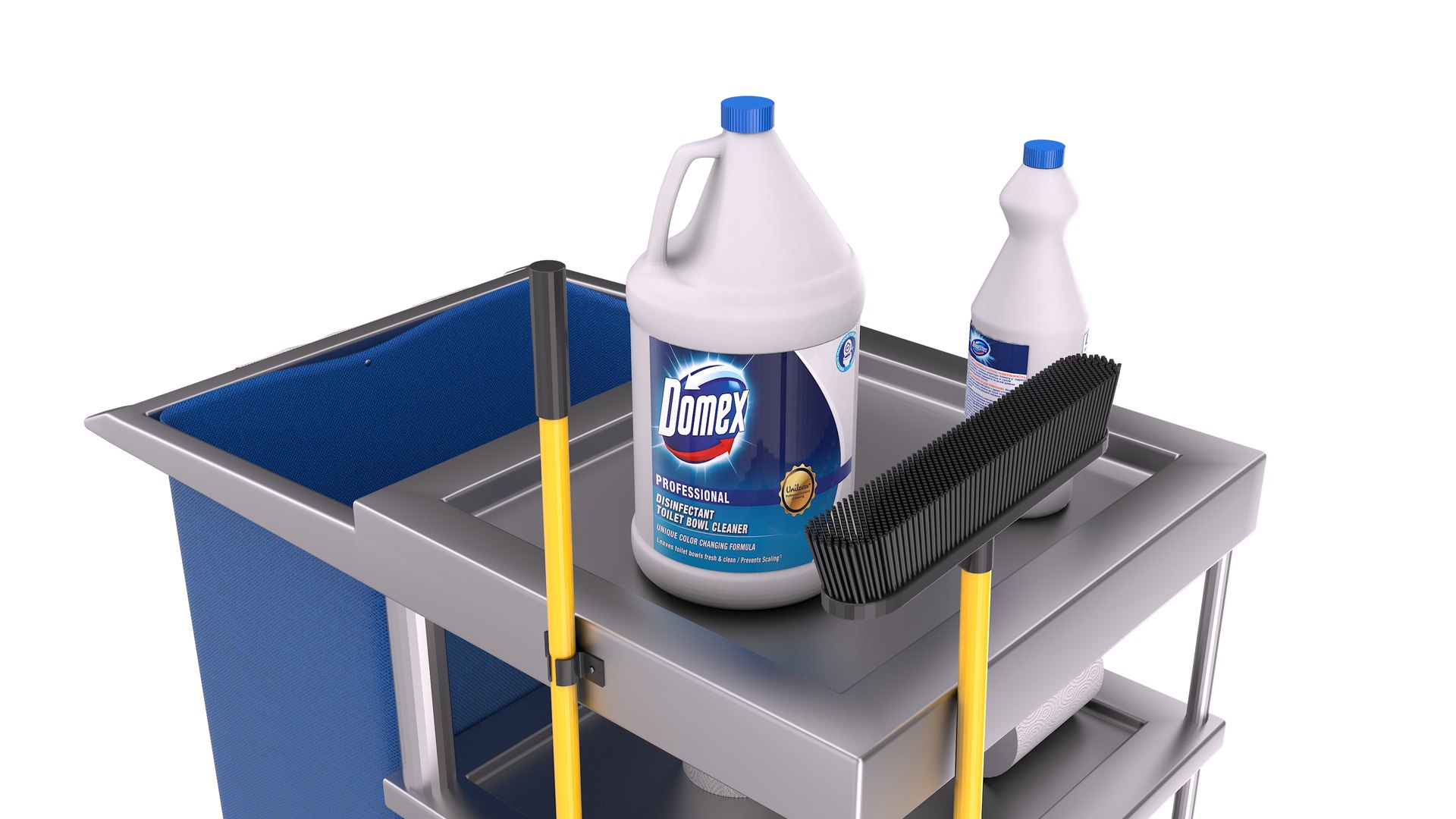3D Cleaning Cart - Metal - TurboSquid 1908941