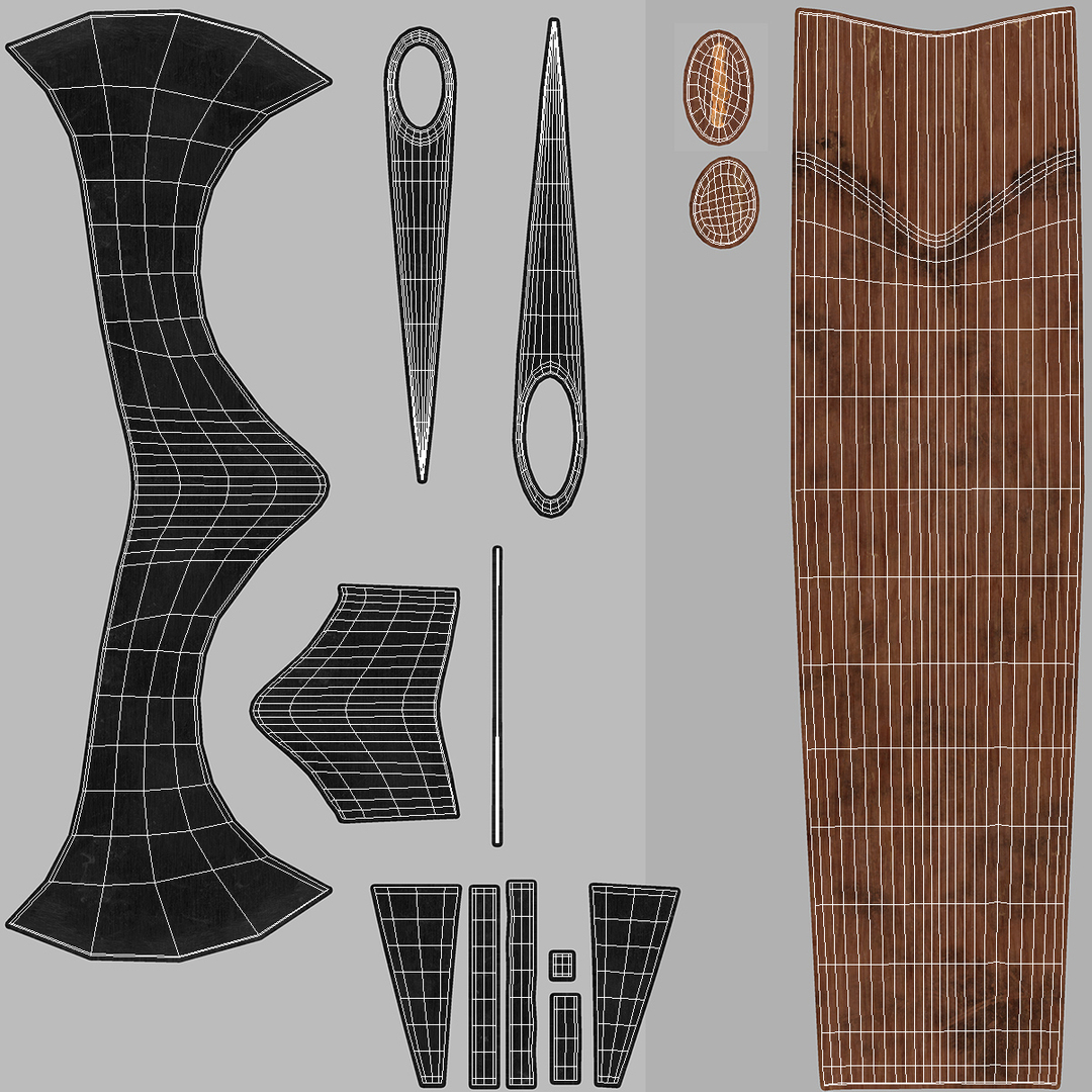 3D frankish francisca throwing axe weapon model - TurboSquid 1624926