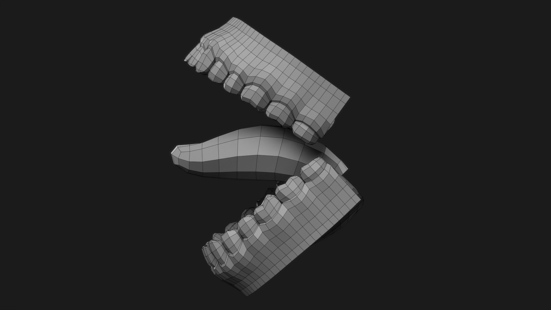 3D Model Realistic Low Poly Human Jaws And Tongue - TurboSquid 2014866
