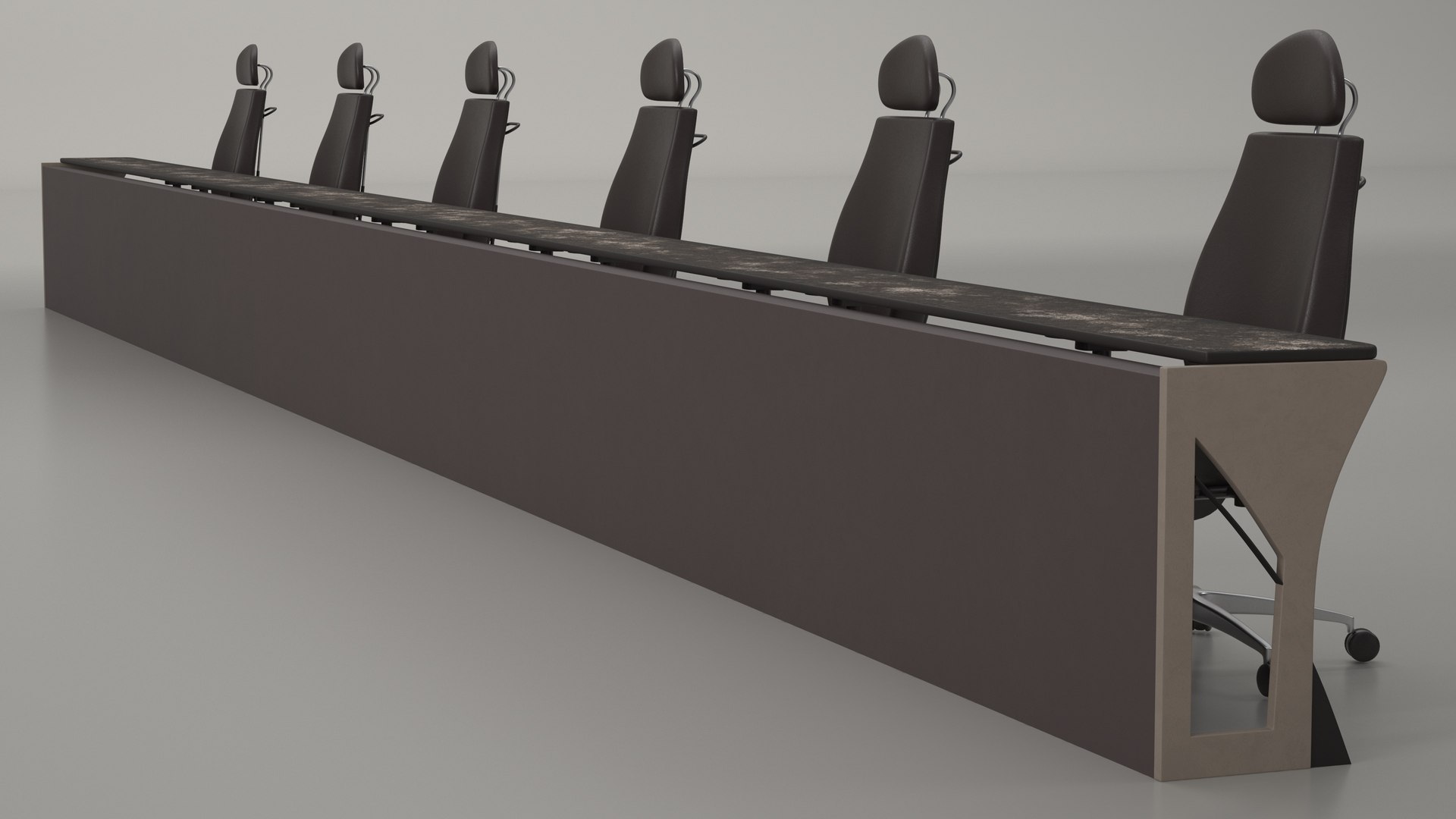 3D Conference Desk Model - TurboSquid 2203246