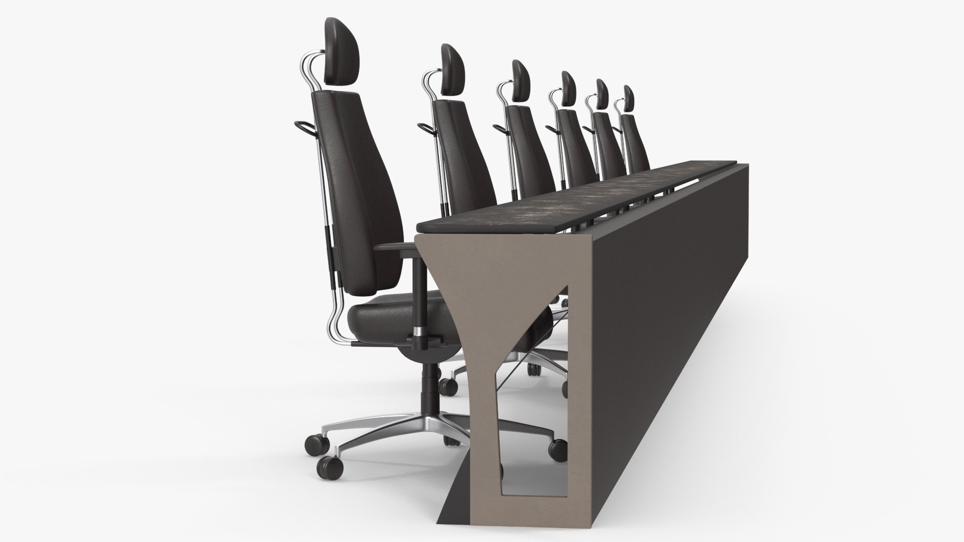 3D Conference Desk Model - TurboSquid 2203246