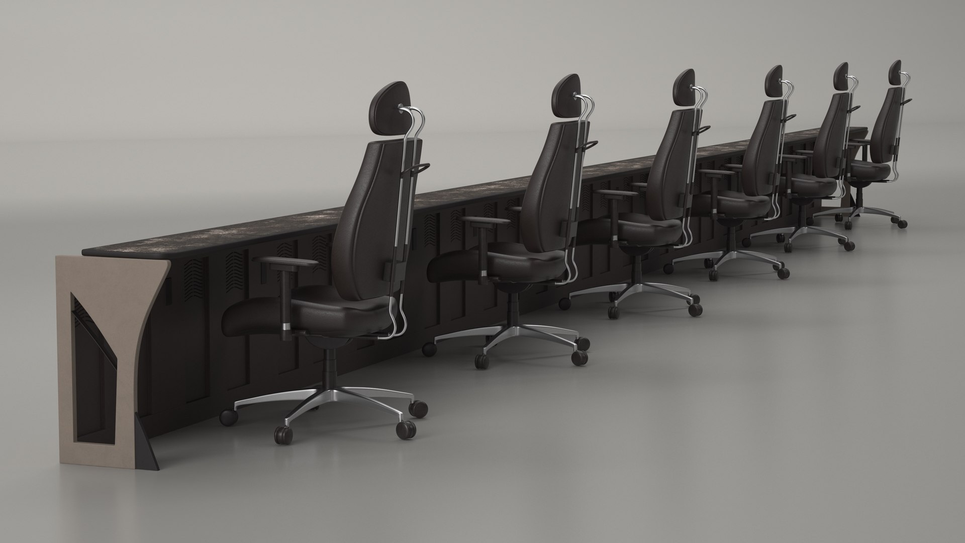 3D Conference Desk Model - TurboSquid 2203246