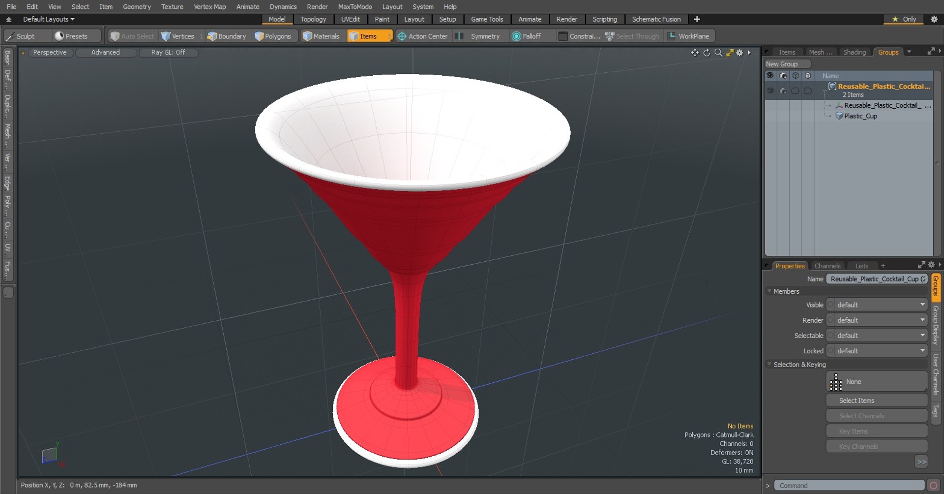 Reusable Plastic Cocktail Cup 3D Model - TurboSquid 1951655