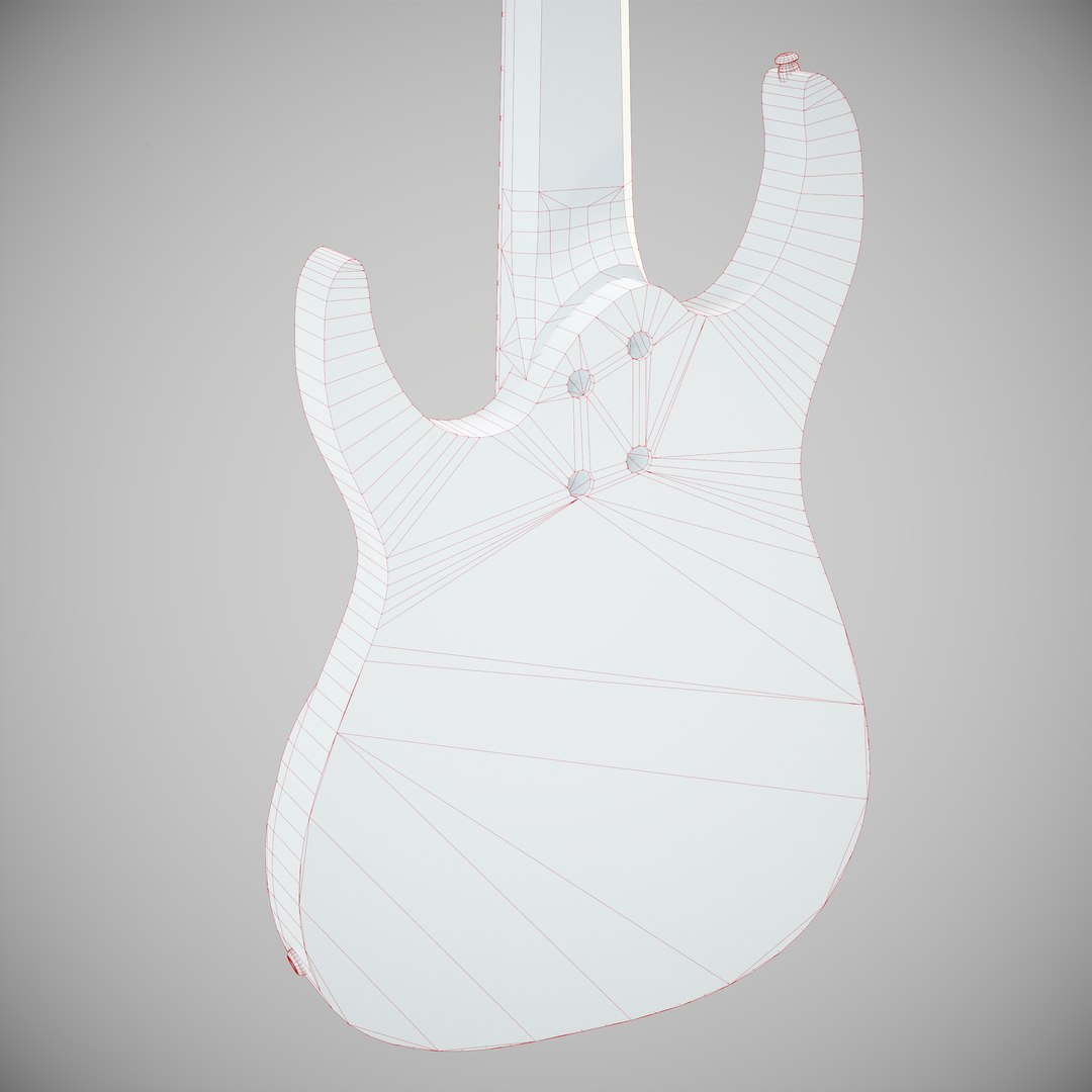 3D Bass Guitar PBR Model - TurboSquid 2118027