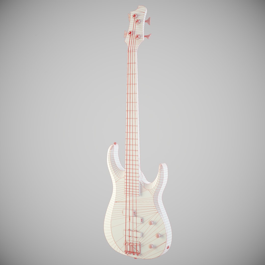 3D Bass Guitar PBR Model - TurboSquid 2118027
