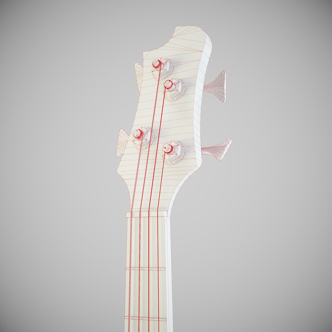 3D Bass Guitar PBR Model - TurboSquid 2118027