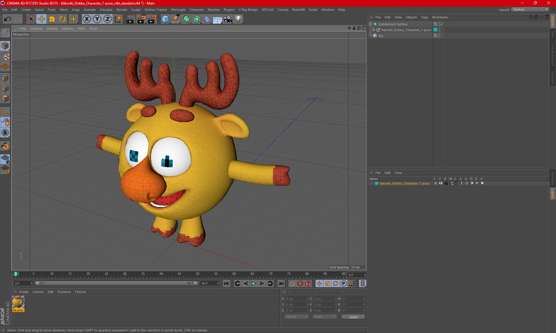 3D Kikoriki Dokko Character T-pose Model - TurboSquid 2121990