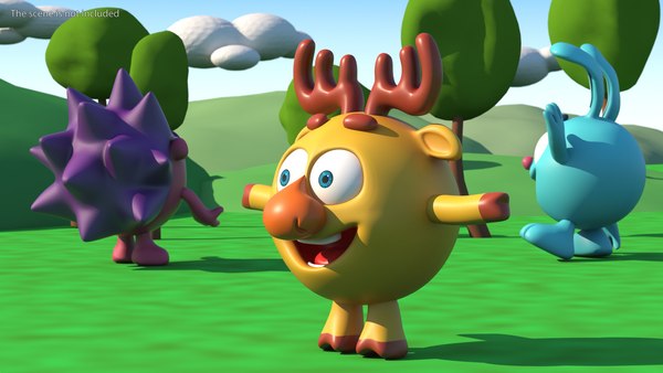 modelo 3d Pose en T del personaje Kikoriki Dokko - TurboSquid 2121990