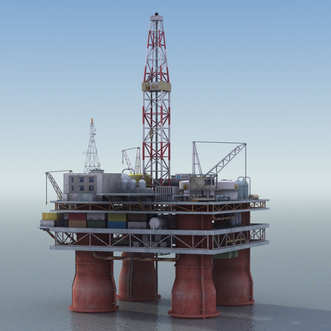 Max Offshore Oil Drilling Platform