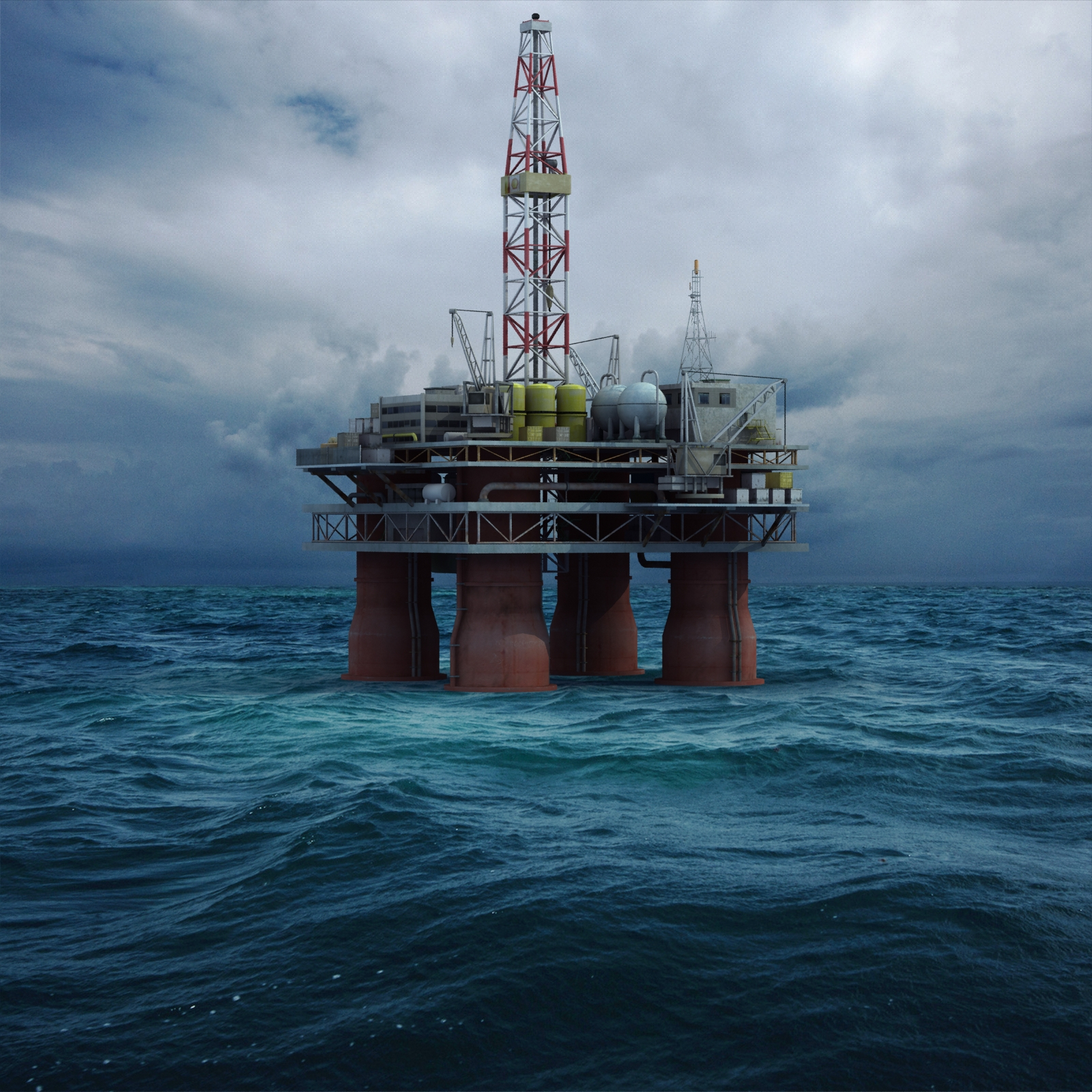 max offshore oil drilling platform