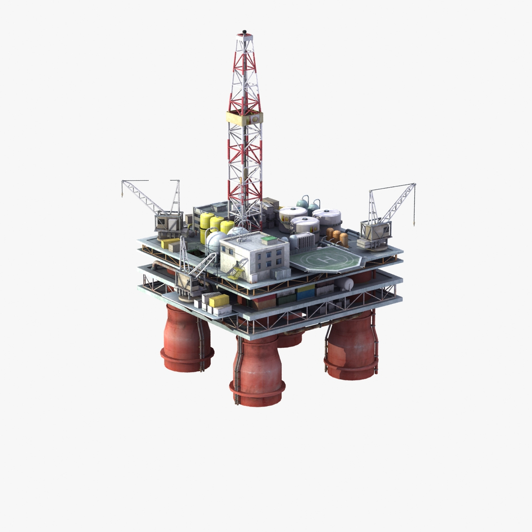 Max Offshore Oil Drilling Platform
