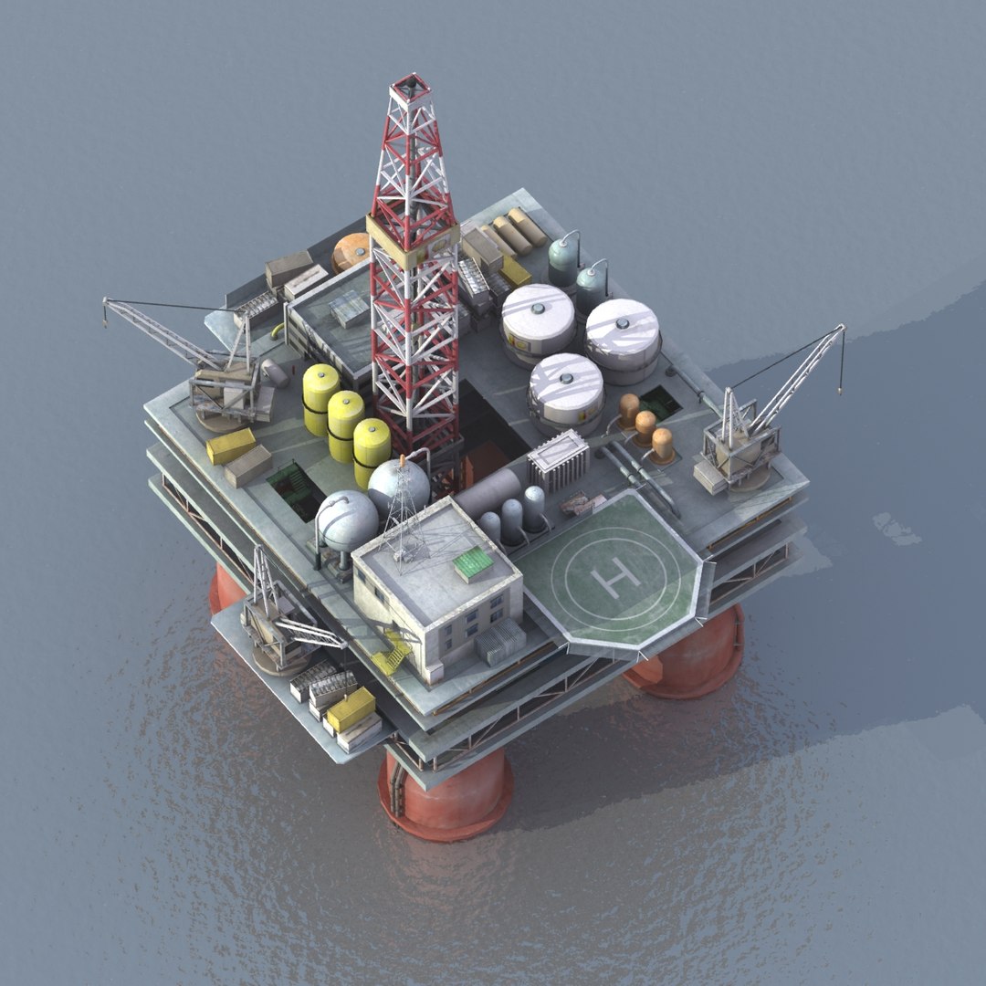 Max Offshore Oil Drilling Platform