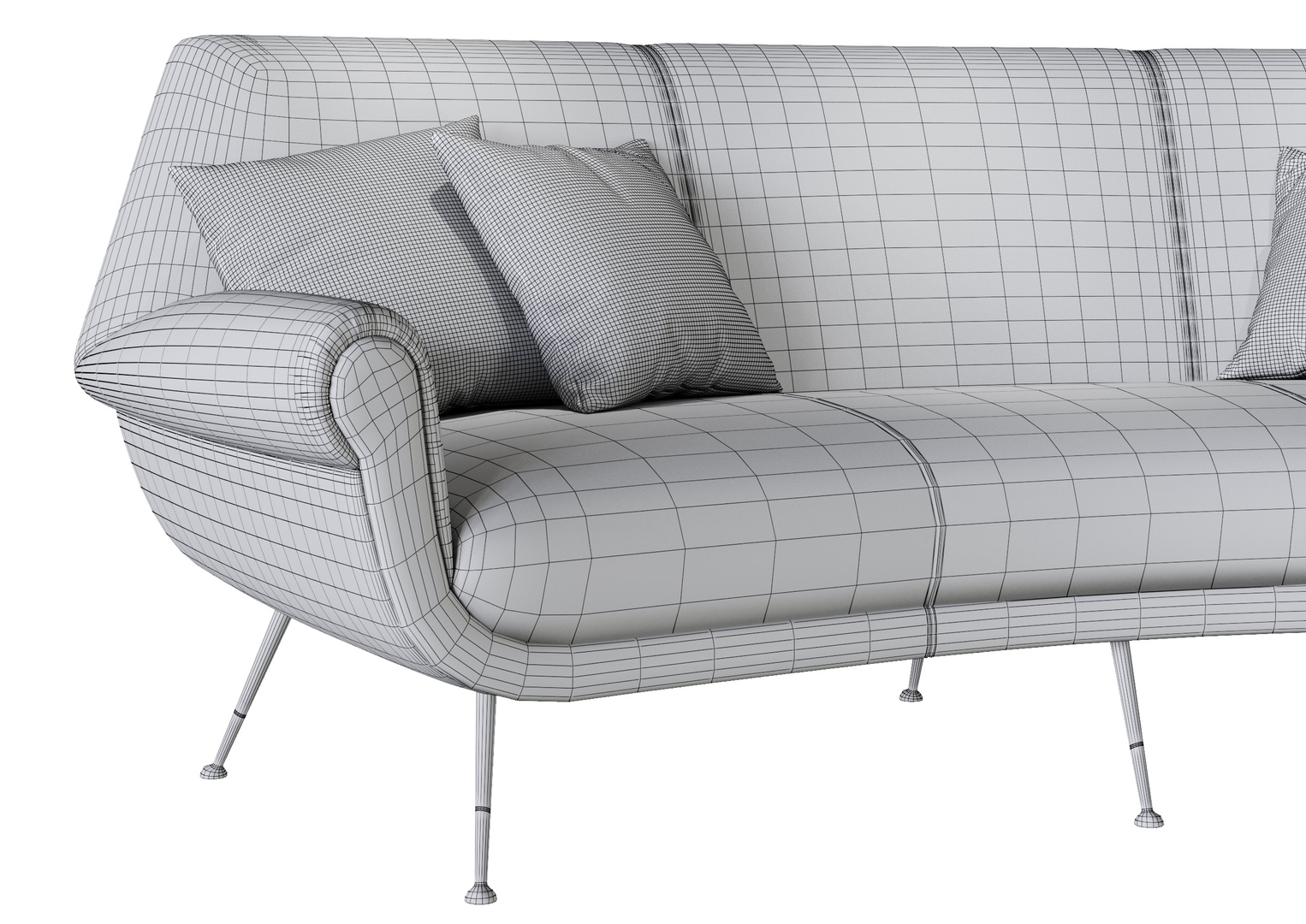 Minotti albert angled sofa model - TurboSquid 1411798