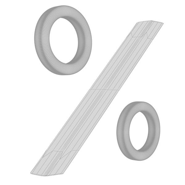 3d model percent sign