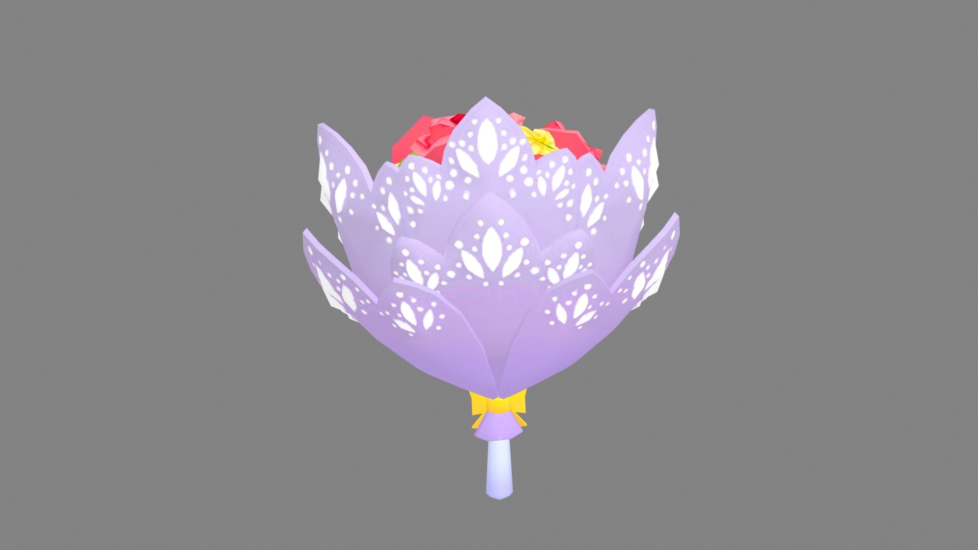 A Bouquet Of Flowers 3D Model - TurboSquid 2259058