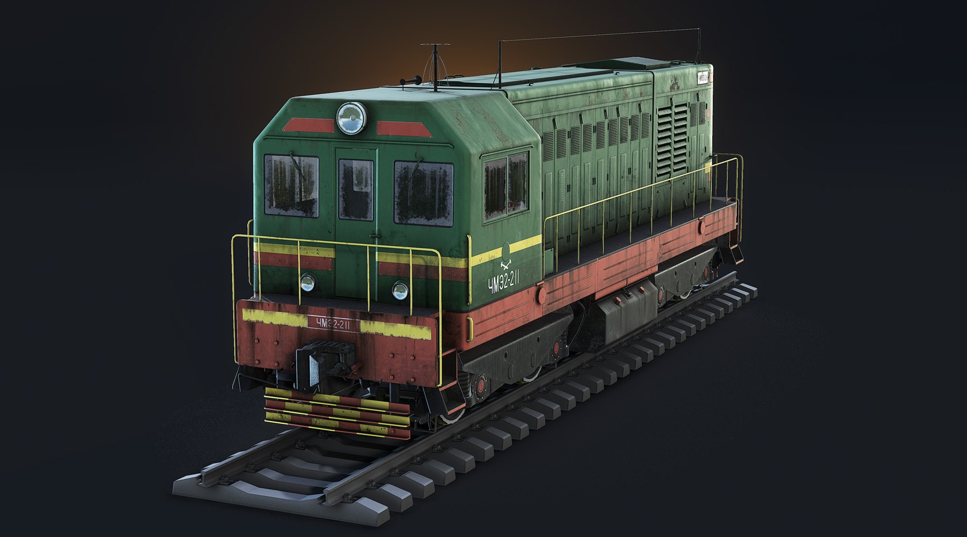 3D Soviet Diesel Locomotive Chme2 - TurboSquid 1297285