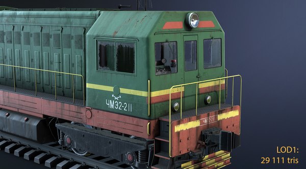 3D soviet diesel locomotive chme2 - TurboSquid 1297285