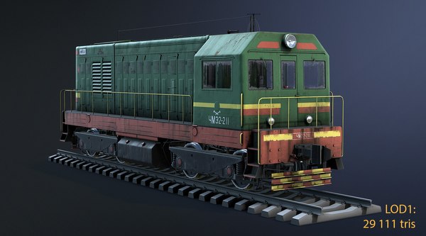 3D soviet diesel locomotive chme2 - TurboSquid 1297285