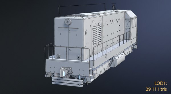3D soviet diesel locomotive chme2 - TurboSquid 1297285