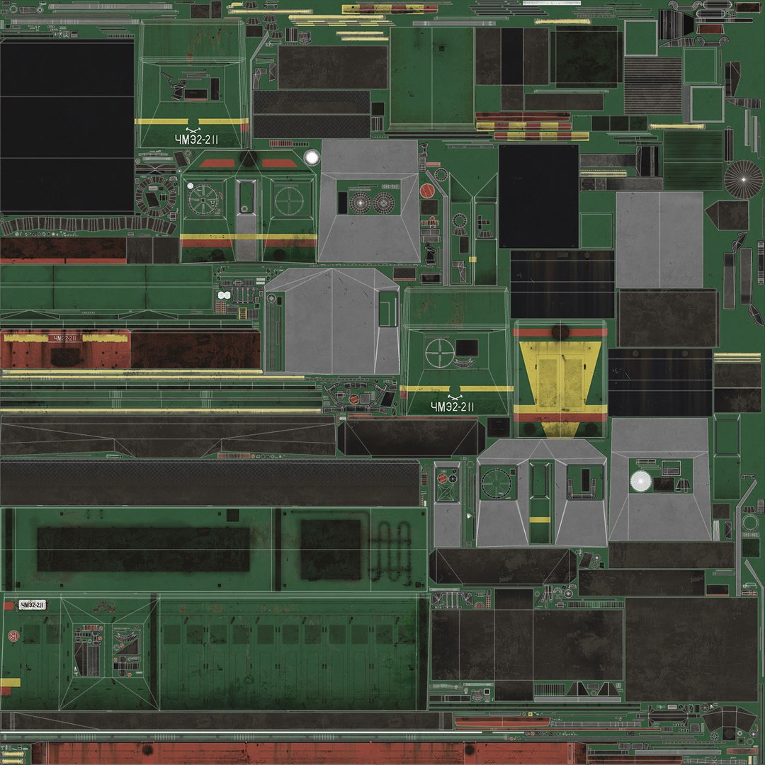 3D Soviet Diesel Locomotive Chme2 - TurboSquid 1297285