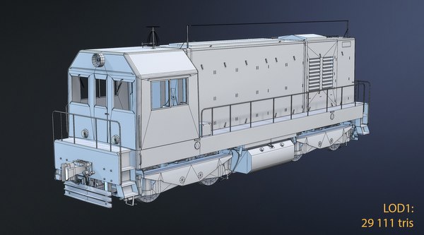 3D soviet diesel locomotive chme2 - TurboSquid 1297285