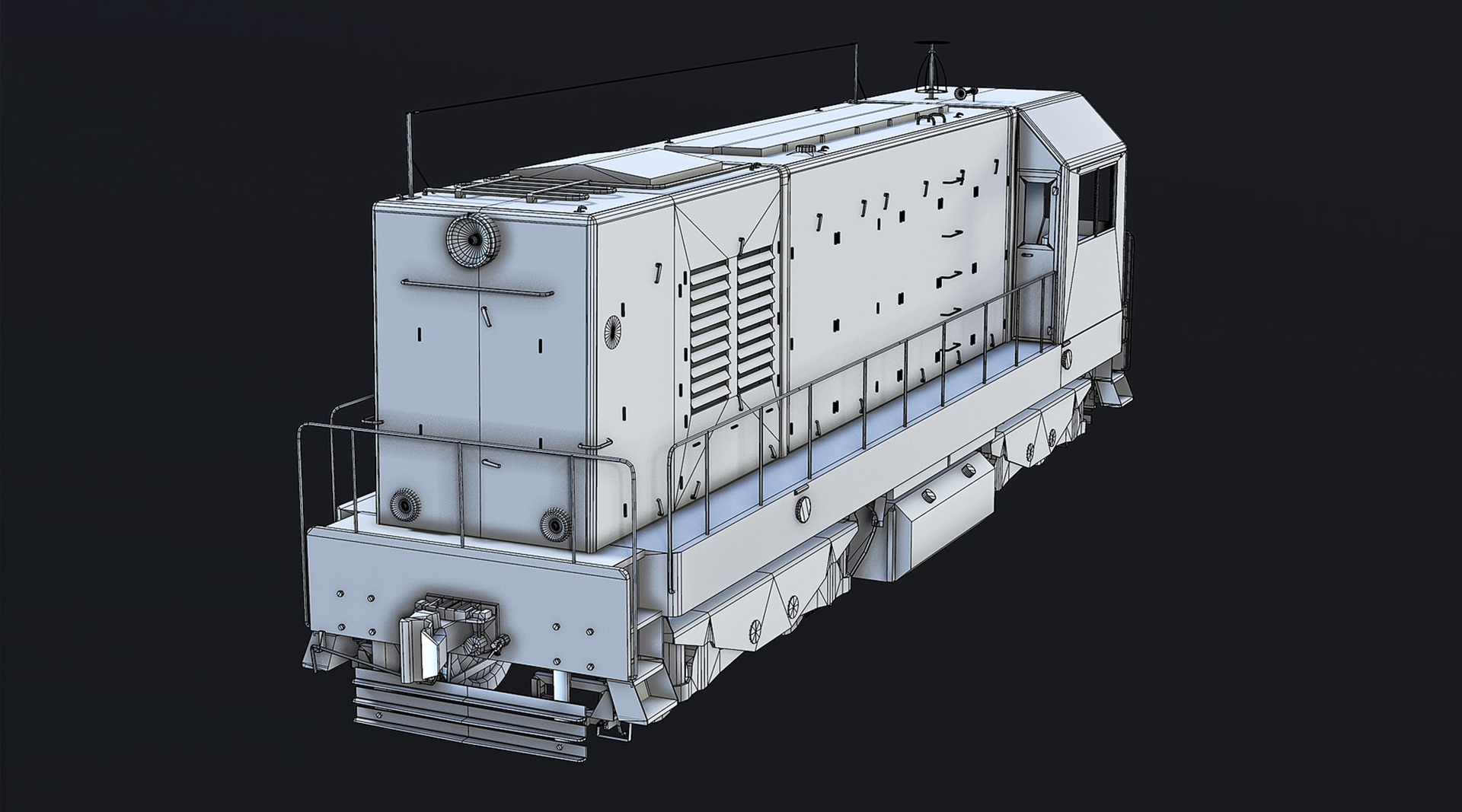 3D soviet diesel locomotive chme2 - TurboSquid 1297285