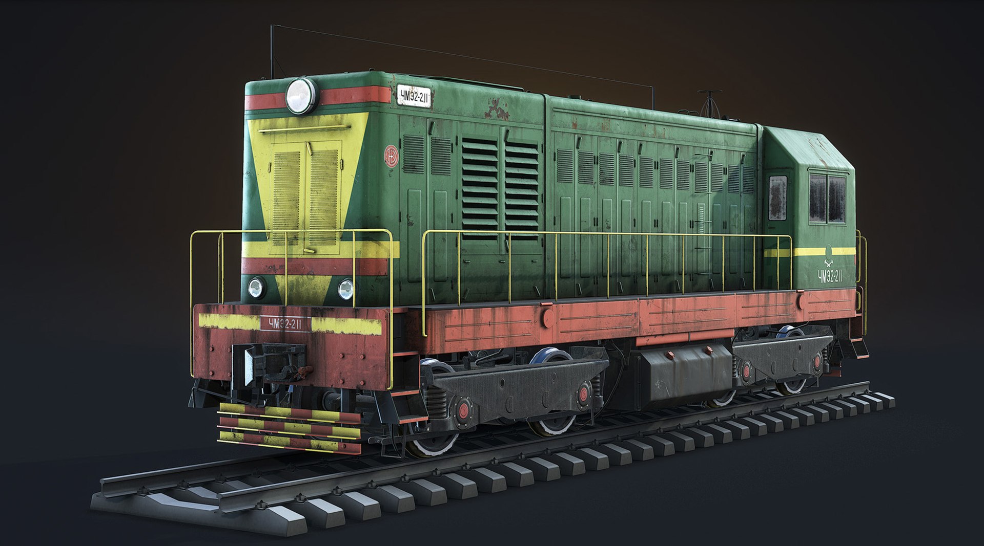 3D Soviet Diesel Locomotive Chme2 - TurboSquid 1297285