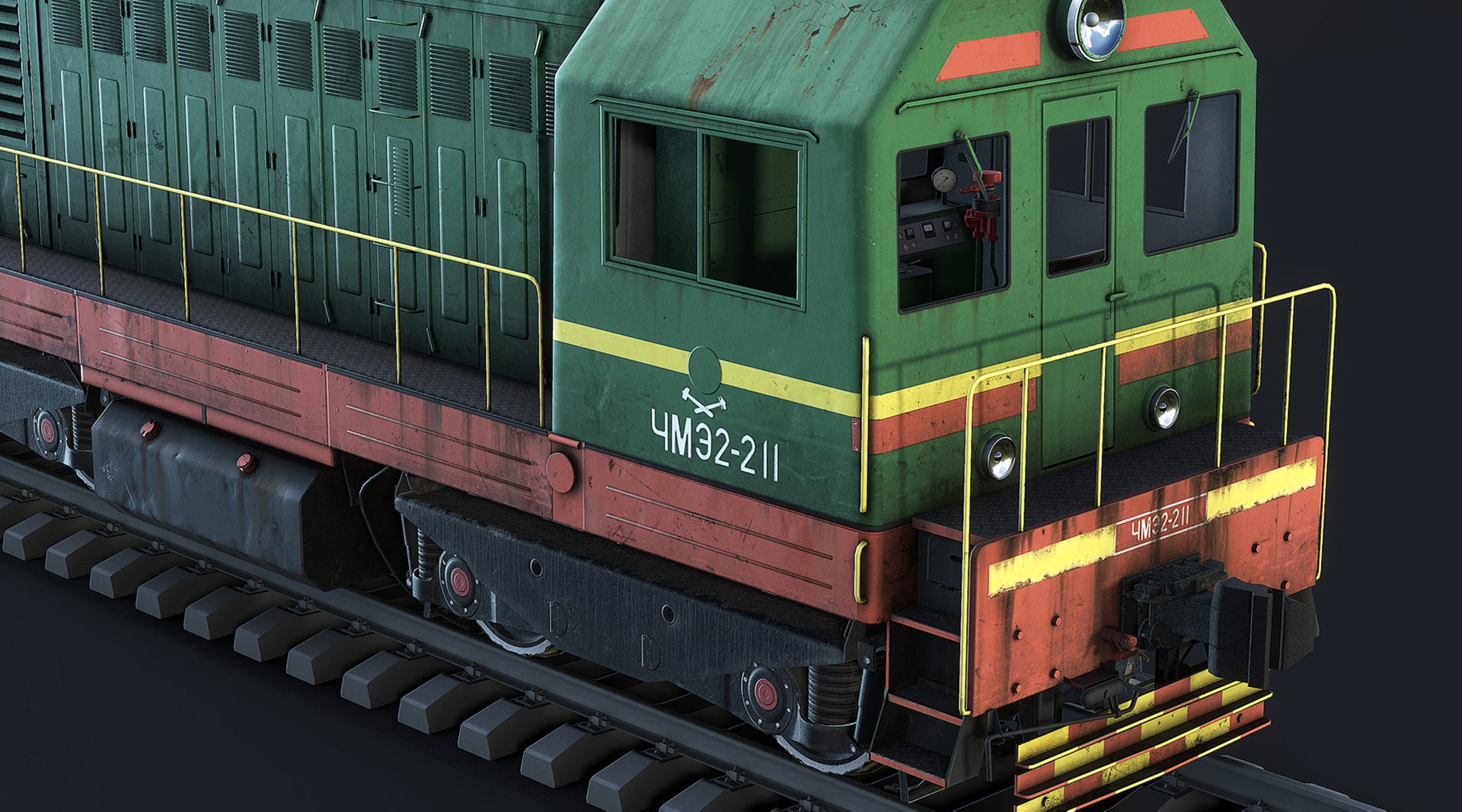 3D Soviet Diesel Locomotive Chme2 - TurboSquid 1297285