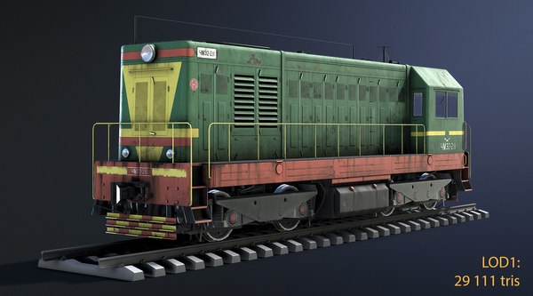 3D soviet diesel locomotive chme2 - TurboSquid 1297285