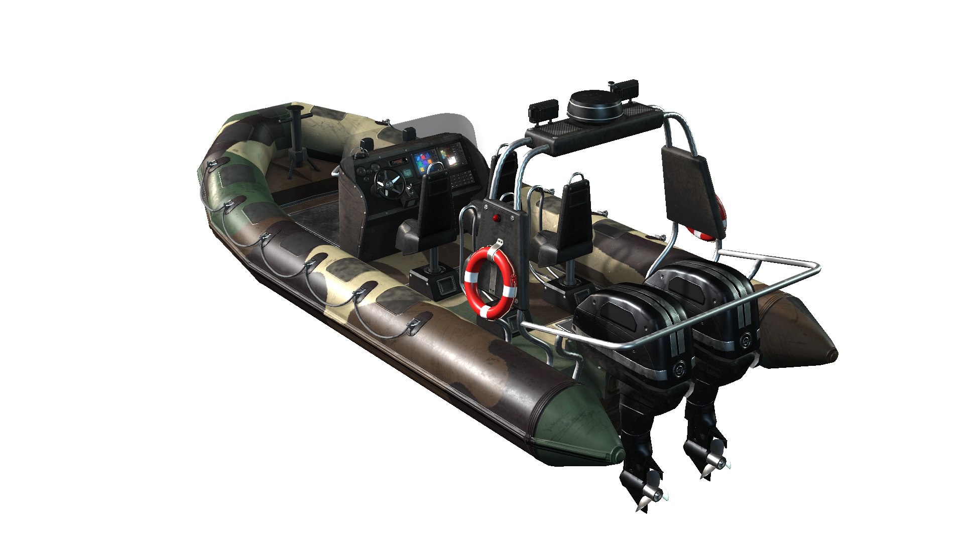 Tactical Boat 3D Model - TurboSquid 2429301