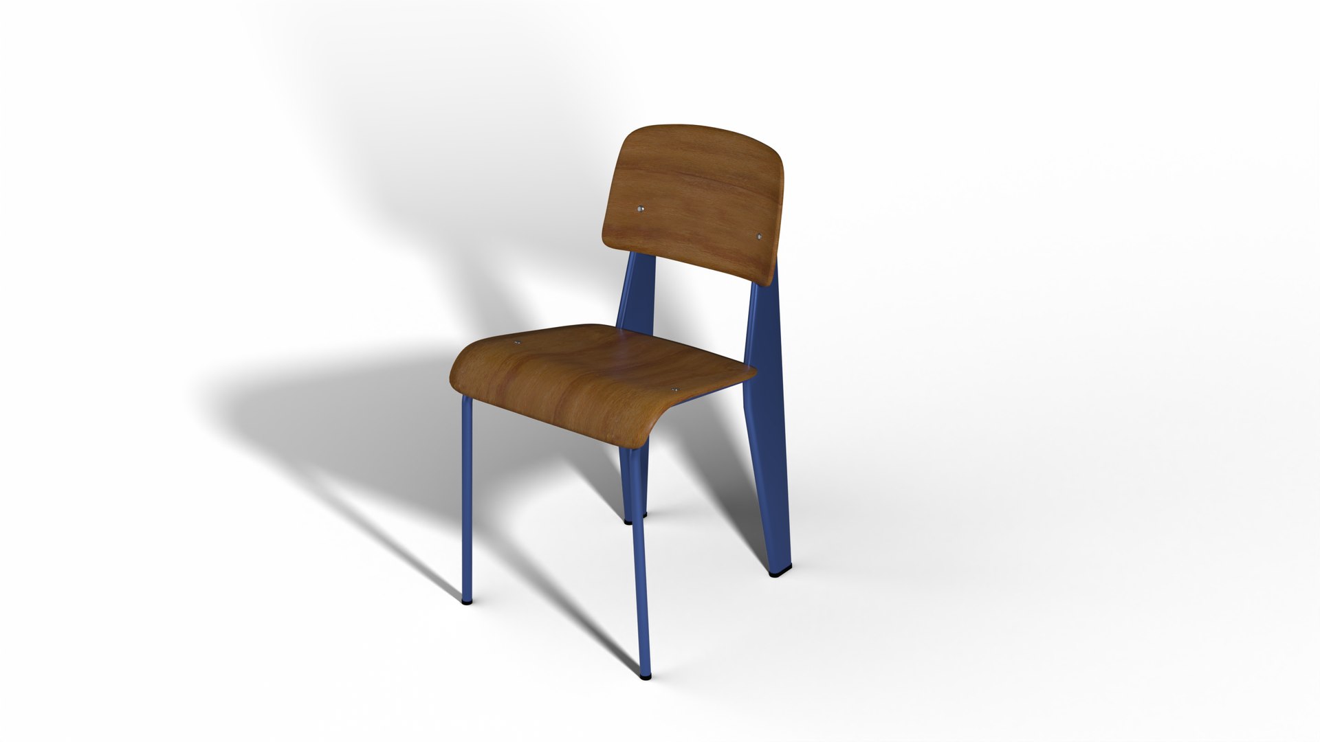 Standard Chair Inspiration Jean Prouve 3D Model - TurboSquid 2337240