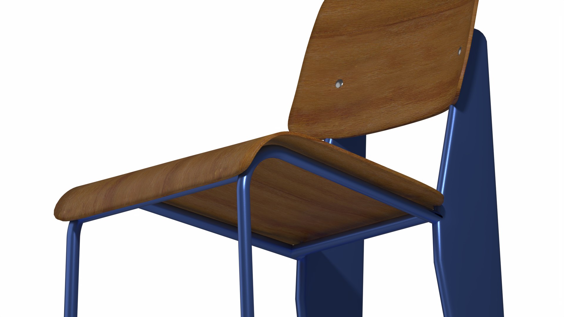 Standard Chair Inspiration Jean Prouve 3D Model - TurboSquid 2337240
