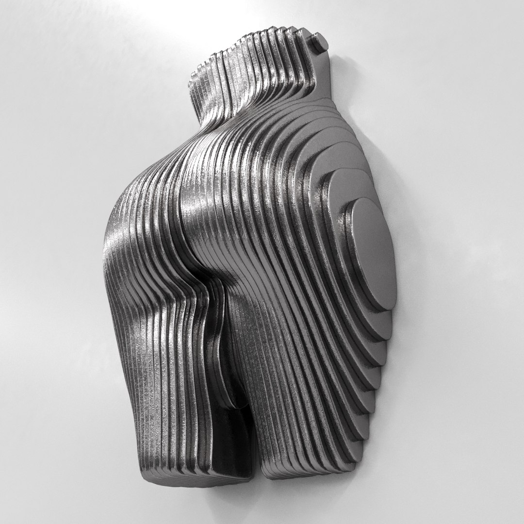 Figurine Shape Body Metal Plates Model - TurboSquid 1385896