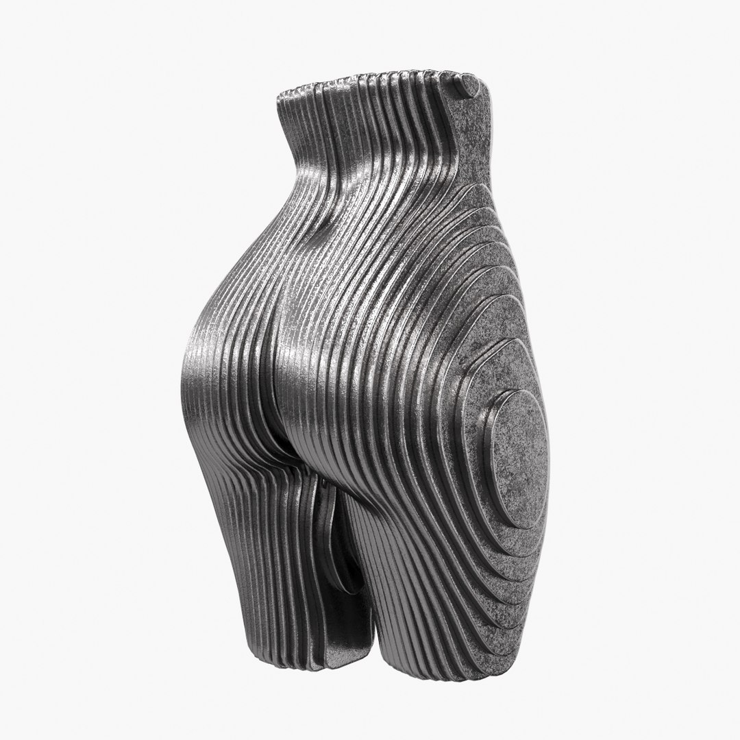 Figurine Shape Body Metal Plates Model - TurboSquid 1385896