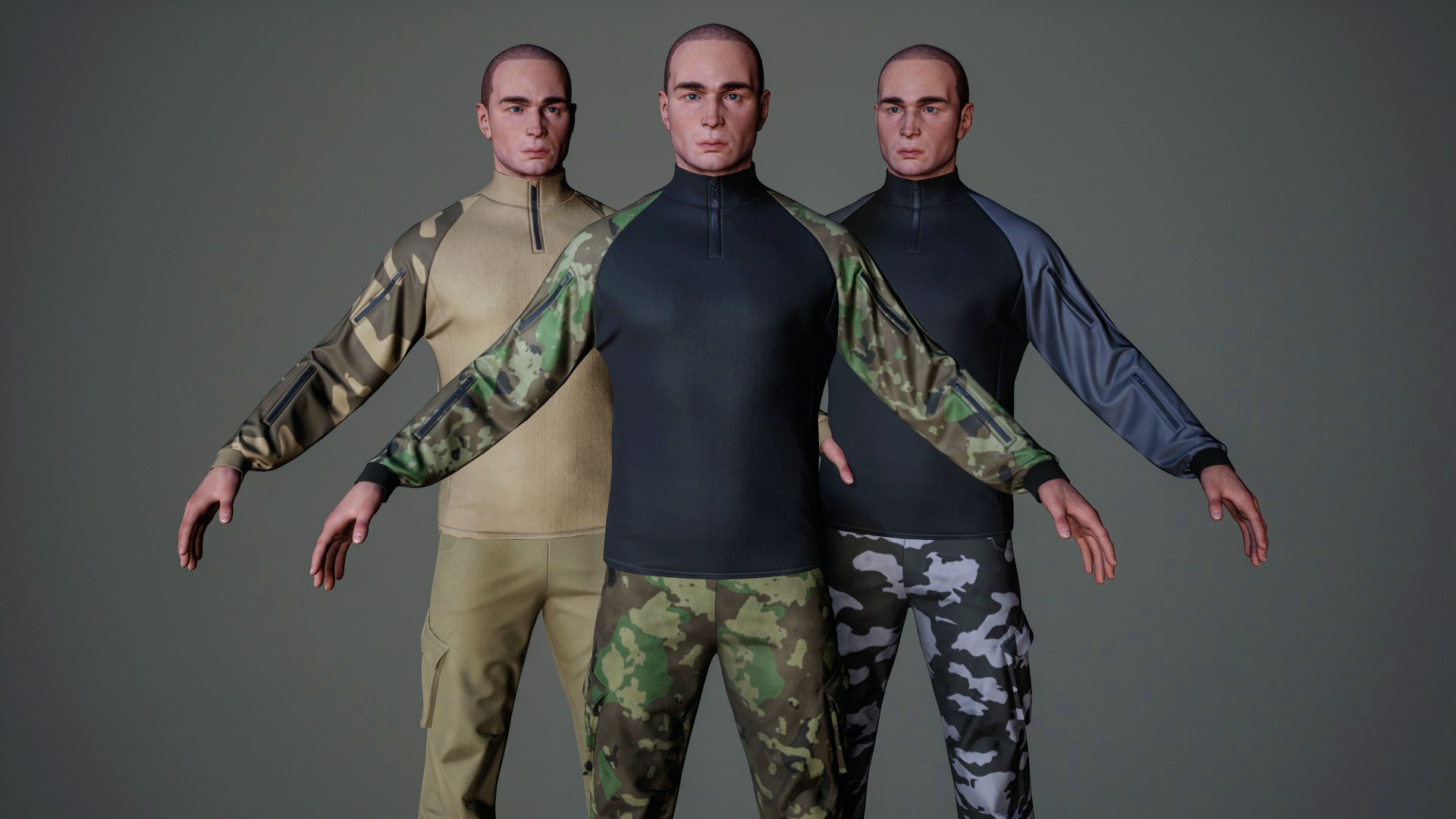 Man Military Style Model - TurboSquid 2134119